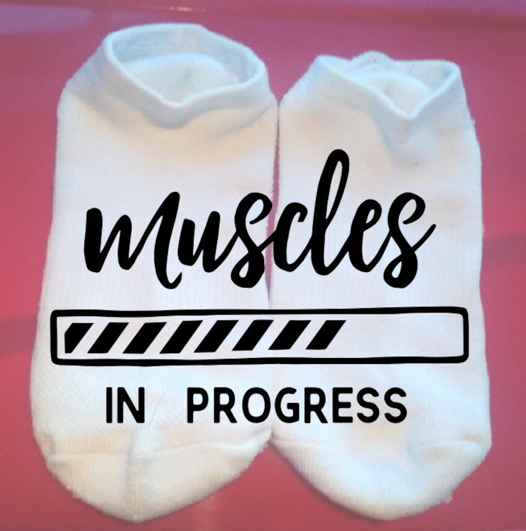 Muscles in Progress Workout Socks Fun Socks Lucky Socks - Etsy