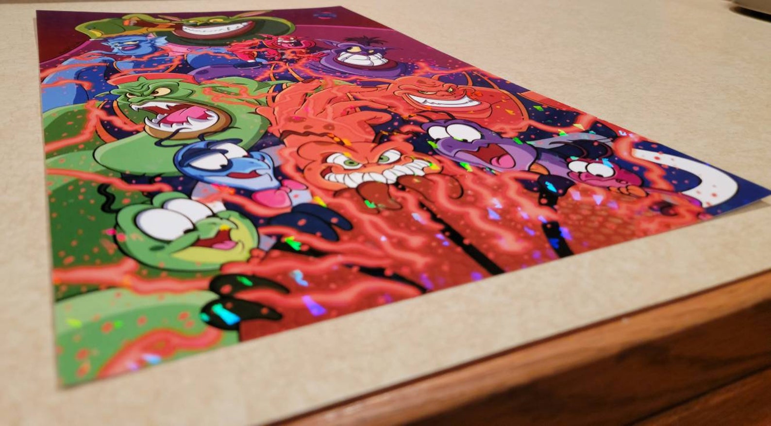 Monsters 'space Jam' Art Print 2 Sizes Glossy OR - Etsy