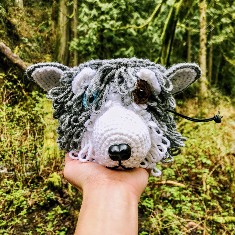 Happy Husky Crocheted Crag Dog Chalk Bag Storage Basket - Etsy