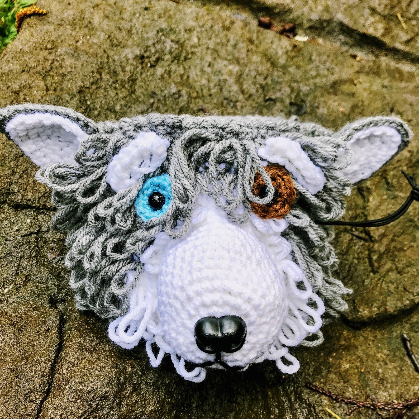 Happy Husky Crocheted Crag Dog Chalk Bag Storage Basket - Etsy