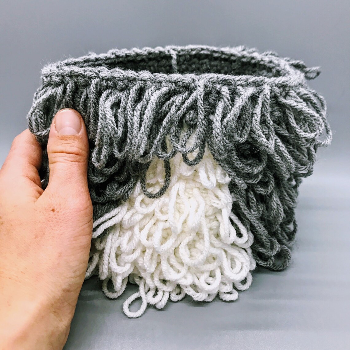 Happy Husky Crocheted Crag Dog Chalk Bag Storage Basket - Etsy