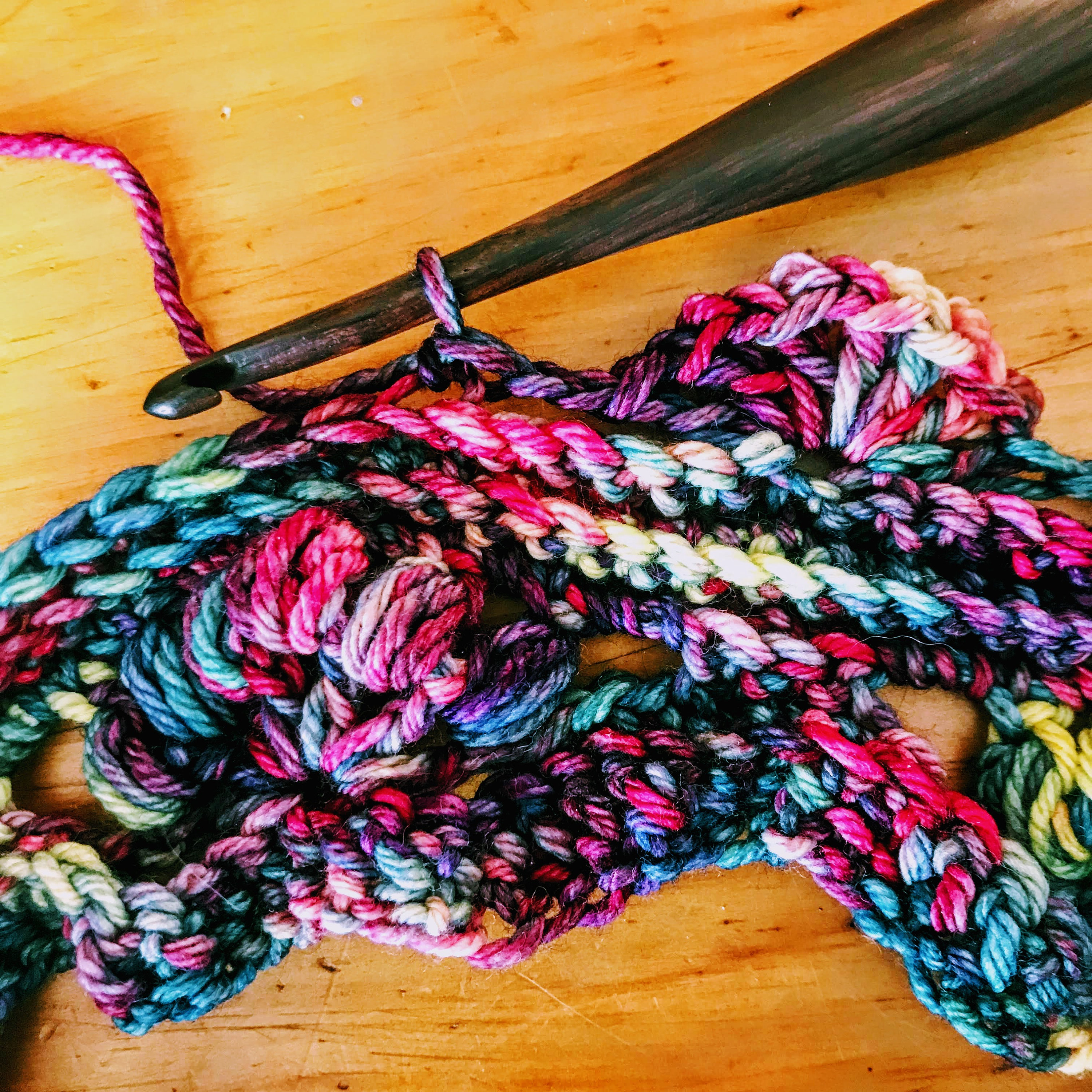 Cozy Textured Ripple Rainforest Cowl Crochet Pattern - Etsy