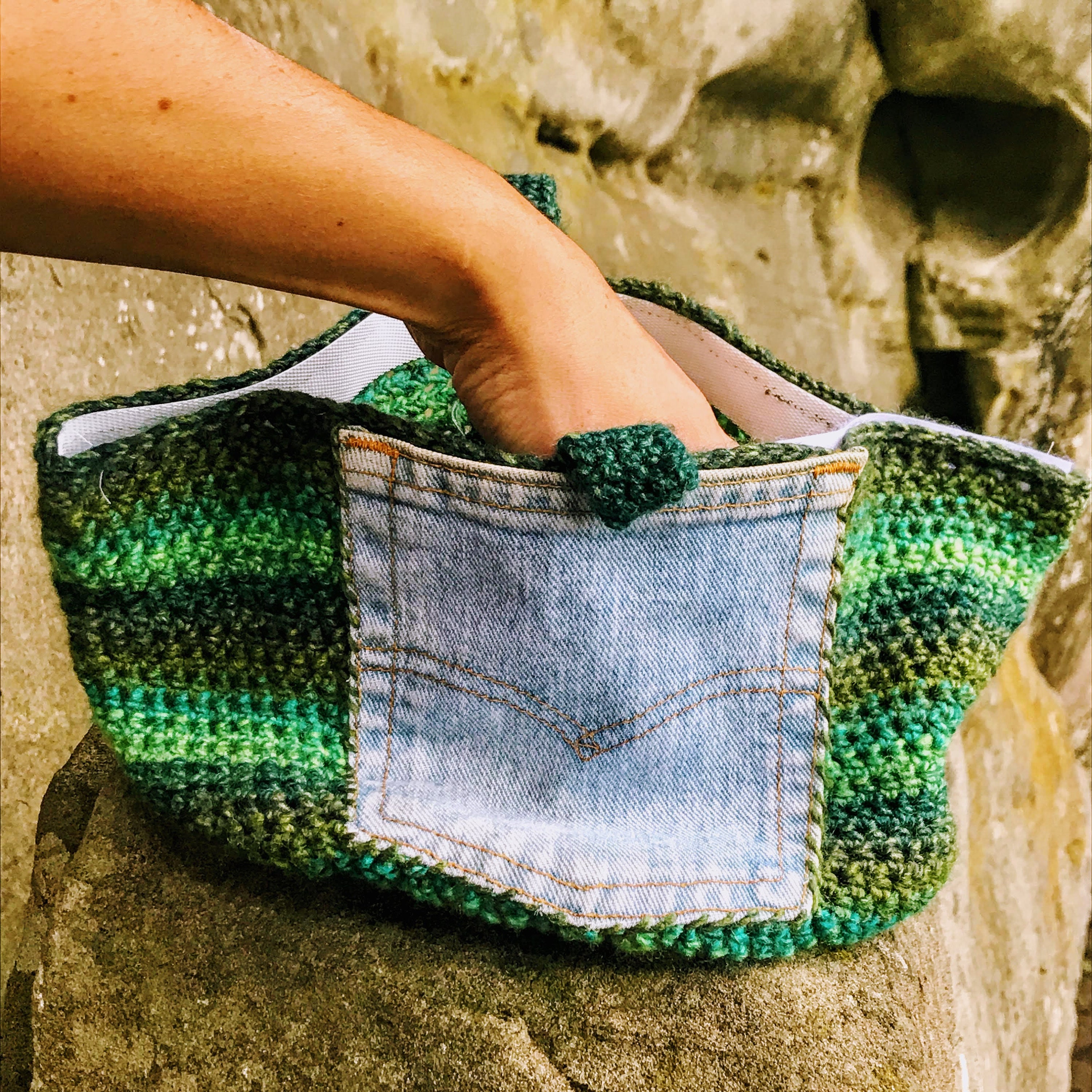 Evergreen Chalk Bucket Crochet Pattern for Bouldering and Rock Climbing ...