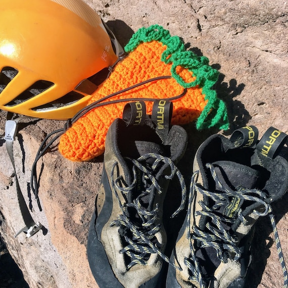 Crocheted Carrot-shaped Rock Climbing Chalk Bag Pattern | Etsy