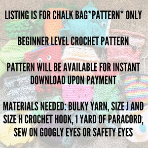 Unique Handmade Crocheted Octopus Chalk Bag Pattern - Etsy