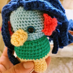 Cute Crocheted Amabie Amigurumi - Her Image is Said to Cure Pandemics! - Crochet Pattern - Etsy