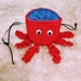 Unique Handmade Crocheted Octopus Chalk Bag Pattern - Etsy