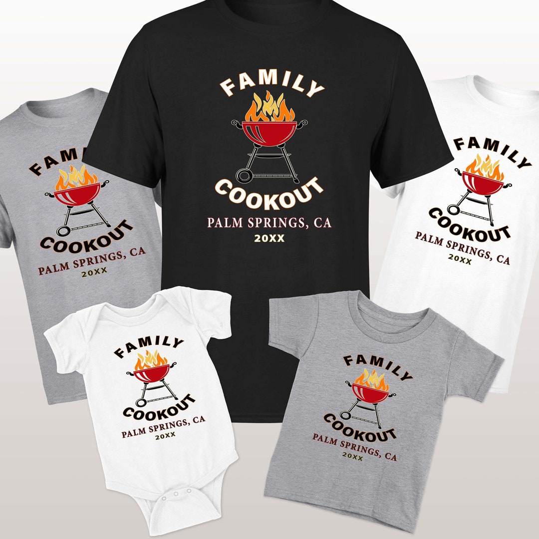 Personalized Family Cookout T-shirt Family Name Cookout - Etsy