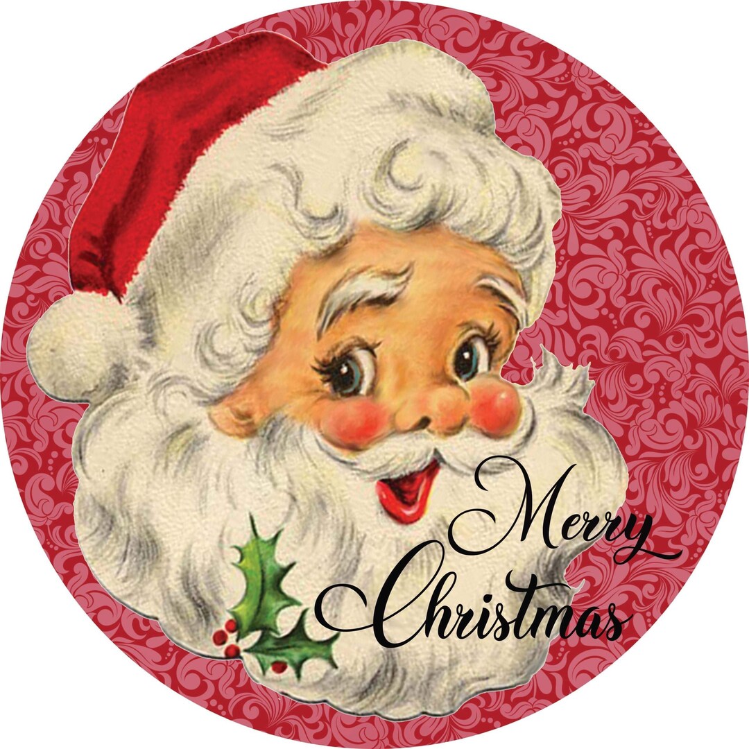 Christmas Wreath Sign, Metal Wreath Sign, 8 Inch Round Sign, Wreath ...