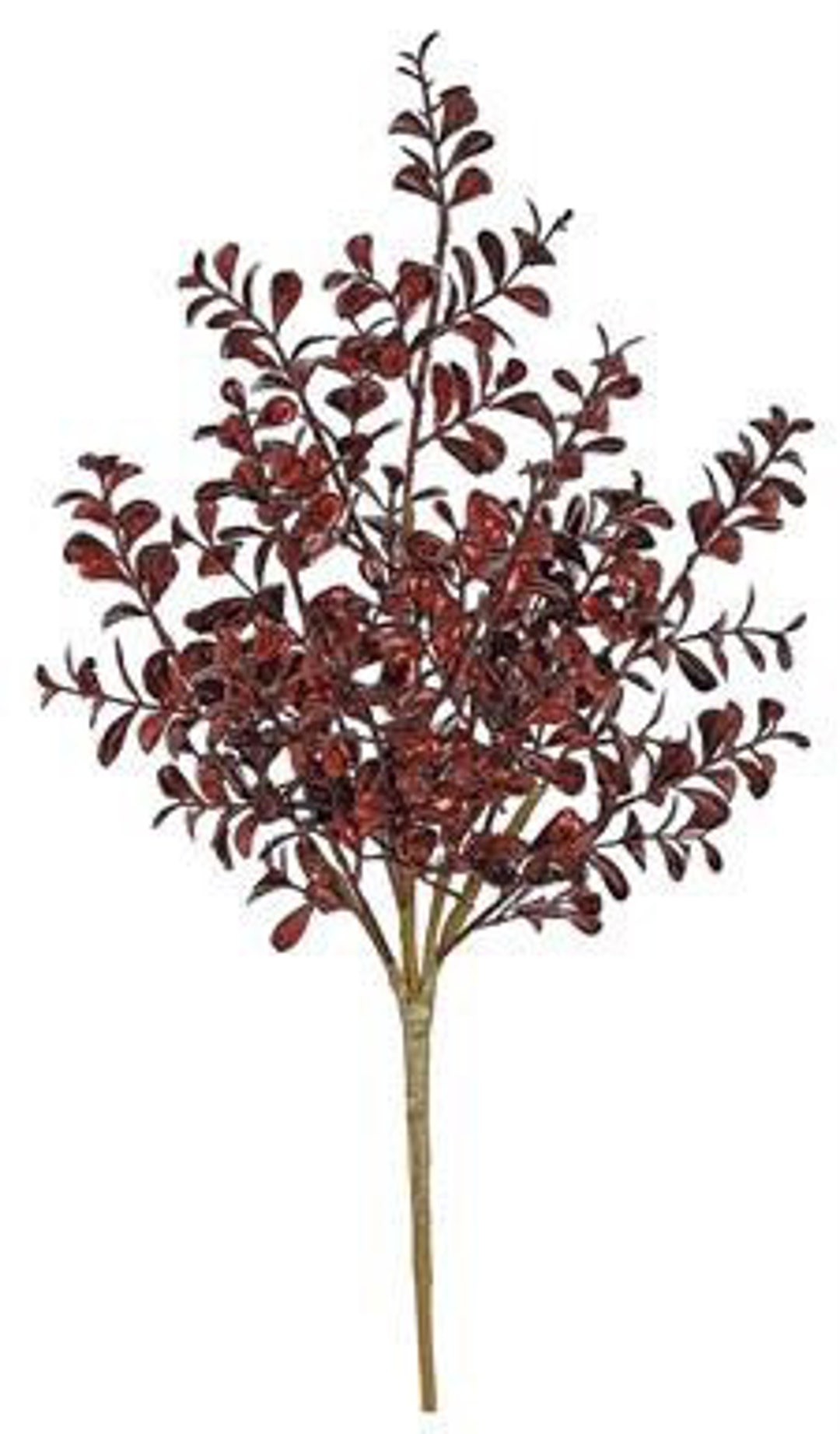 Metallic Red Boxwood Spray, Red Boxwood, Christmas Boxwood Greenery ...