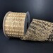 2.5 X 10 Yard Wired Fall Natural Jute Window Pane Ribbon, EXPANDABLE ...