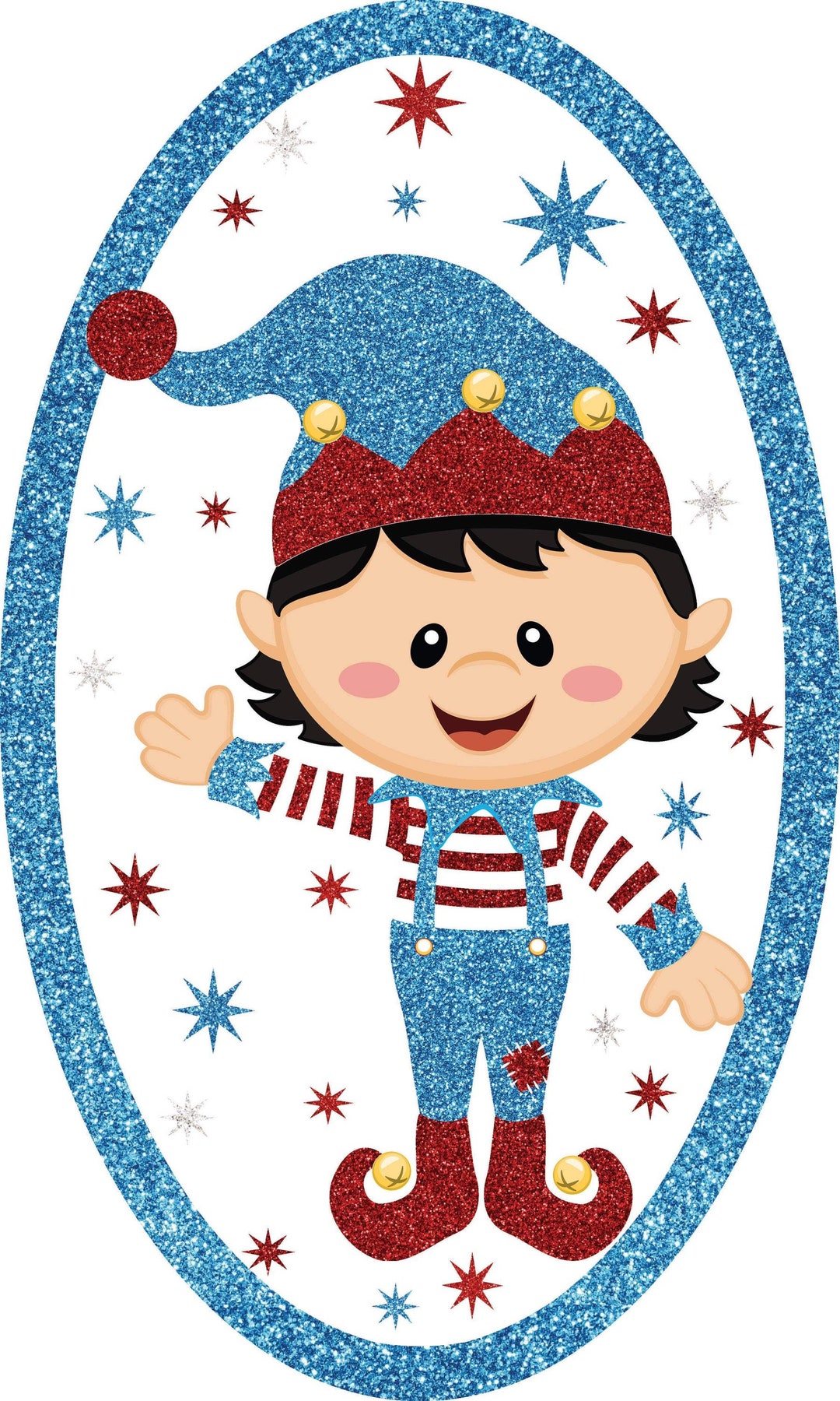 Elf Christmas Sign Elf Wreath Sign 7 X 12 Oval Wreath Sign - Etsy