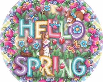 Metal Spring Sign - Etsy