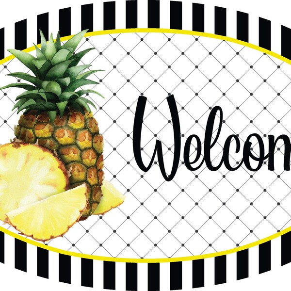 Pineapple Welcome Sign - Etsy
