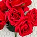 18 Red Rose Bush With 9 Roses Bridal Rose Bush 4804-R - Etsy