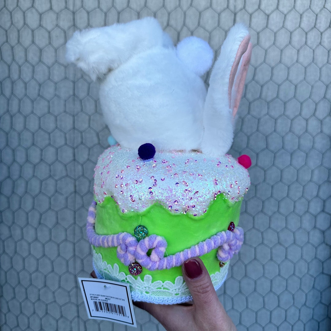 9.5” Styro Bunny Butt on a Cake, Easter Decor, Bunny Wreath Attachment ...