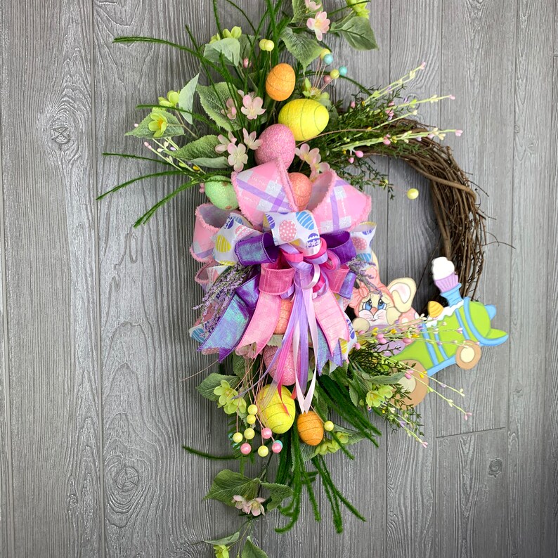 Easter Grapevine Wreath Spring Door Hanger Easter Wall - Etsy