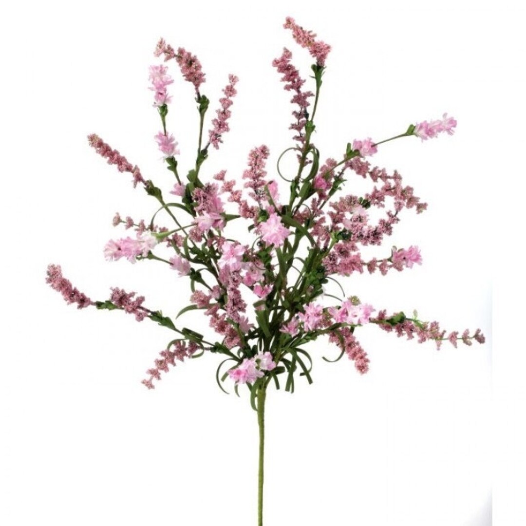 23” Pink Clover Berry Bush, Pink & Green Spray, Filler Greenery Bush ...