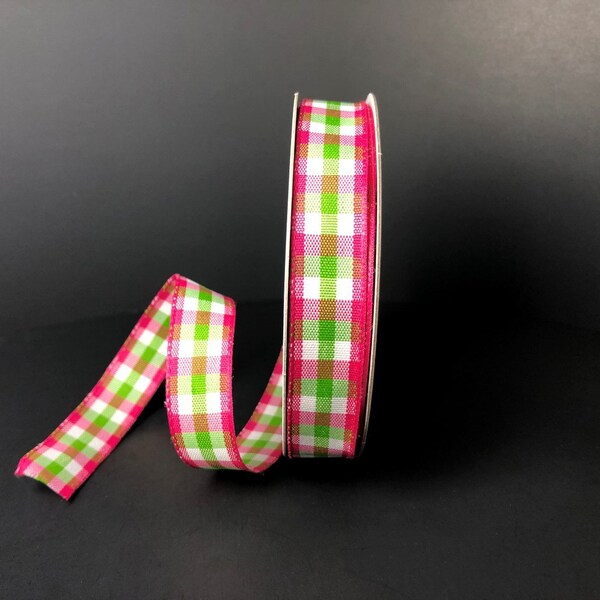 Pink Wired Ribbon - Etsy