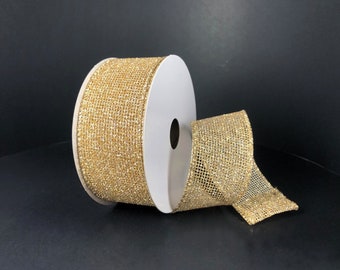 Gold Mesh Ribbon - Etsy