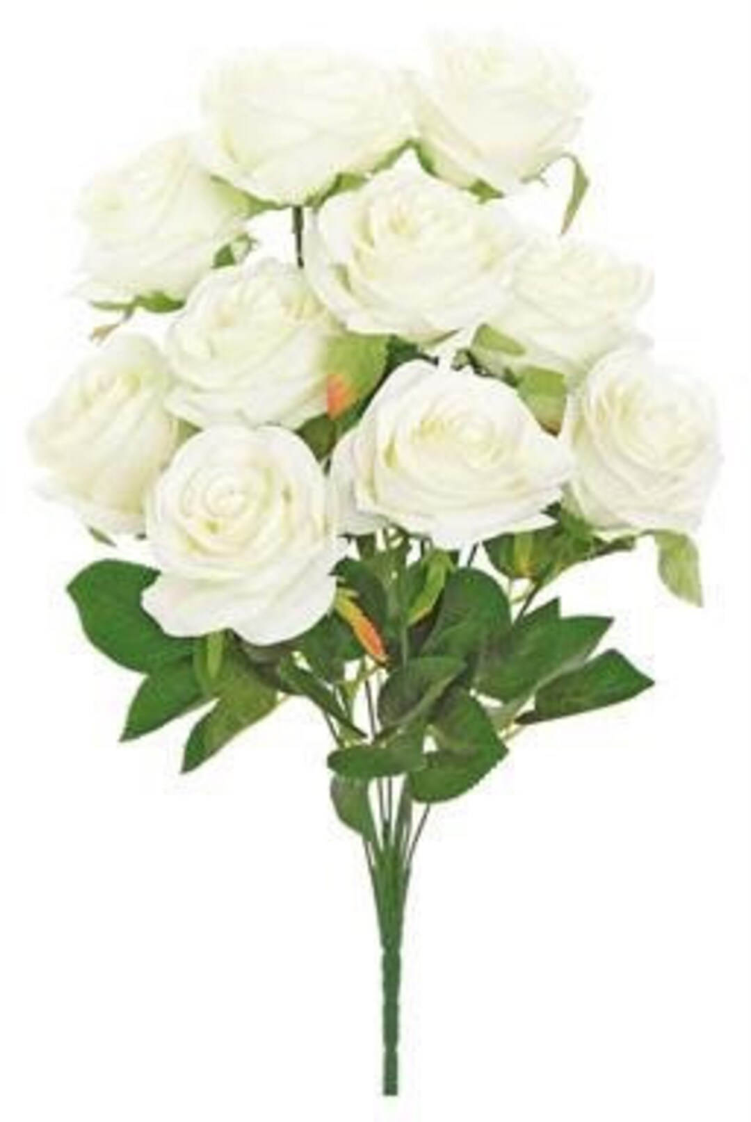 18 Cream Rose Bush With 9 Roses Bridal Rose Bush 4272-CR - Etsy