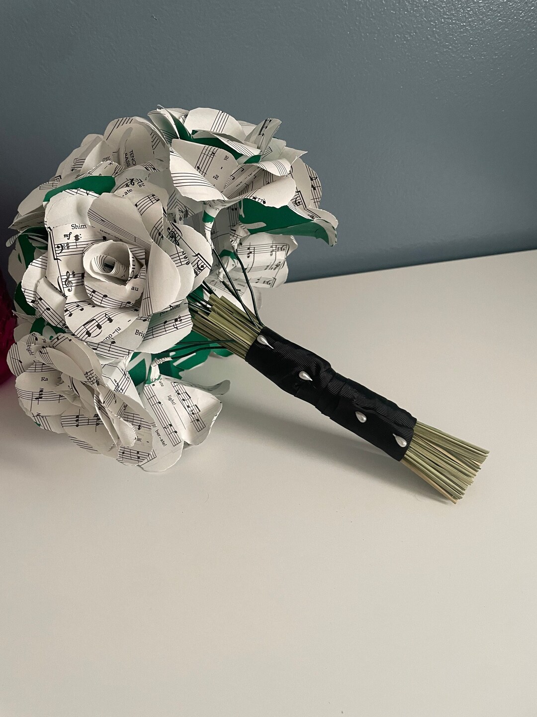 Sheet Music Rose Bouquet - Etsy