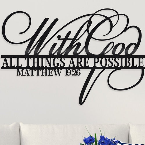 Scripture Wall Art Metal Quote Wall Art Bible Verse Wall Etsy