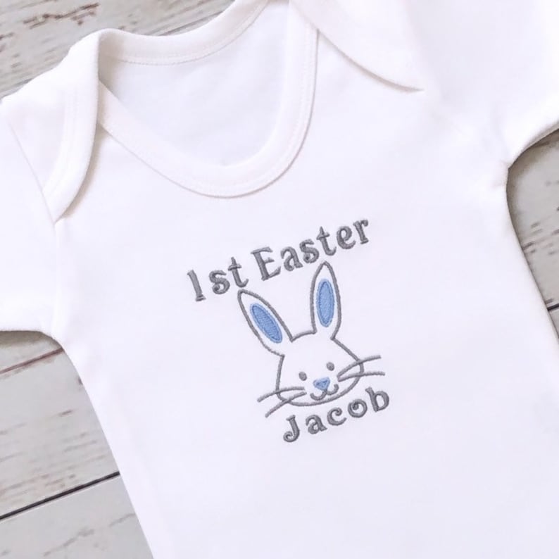 Embroidered Personalised 1st Easter Vest Personalised First | Etsy