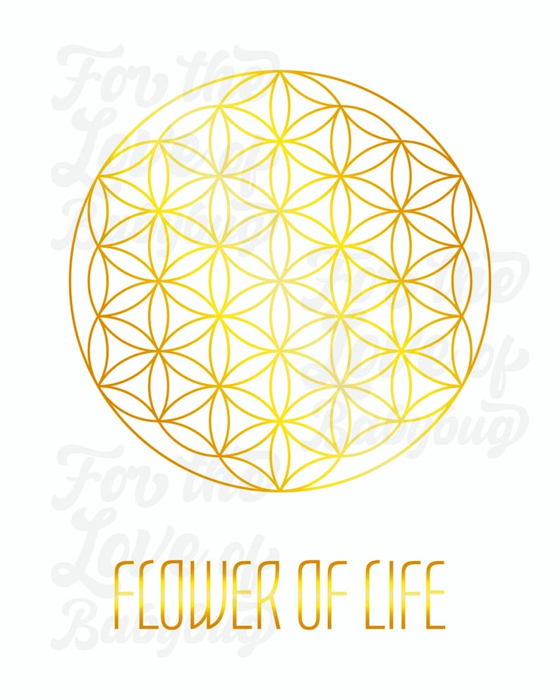 Gold Flower of Life Digital Download - Etsy