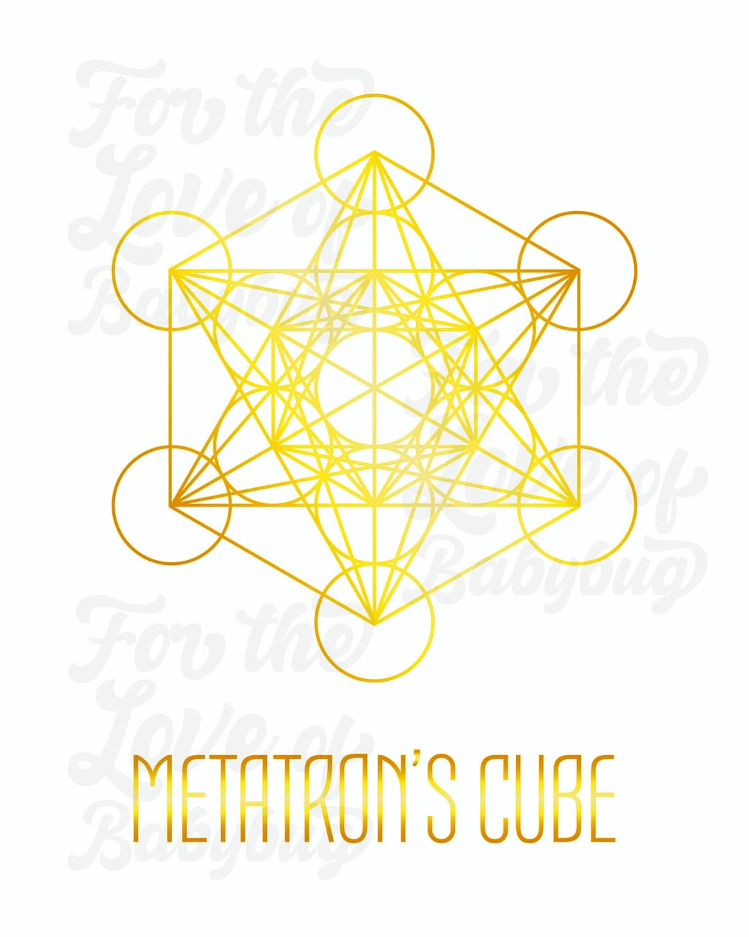 Gold Metatron's Cube Digital Download - Etsy