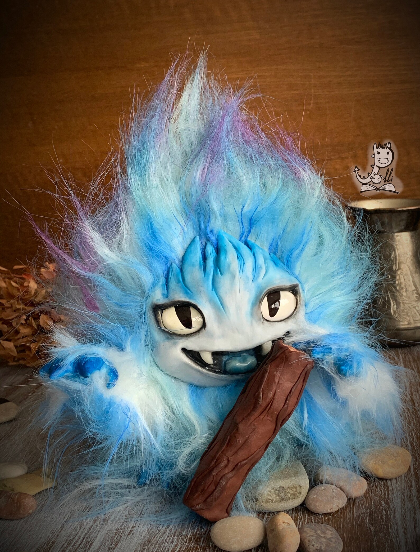 Calcifer Evil Calcifer Fire Demon Blue Calcifer Howl's | Etsy