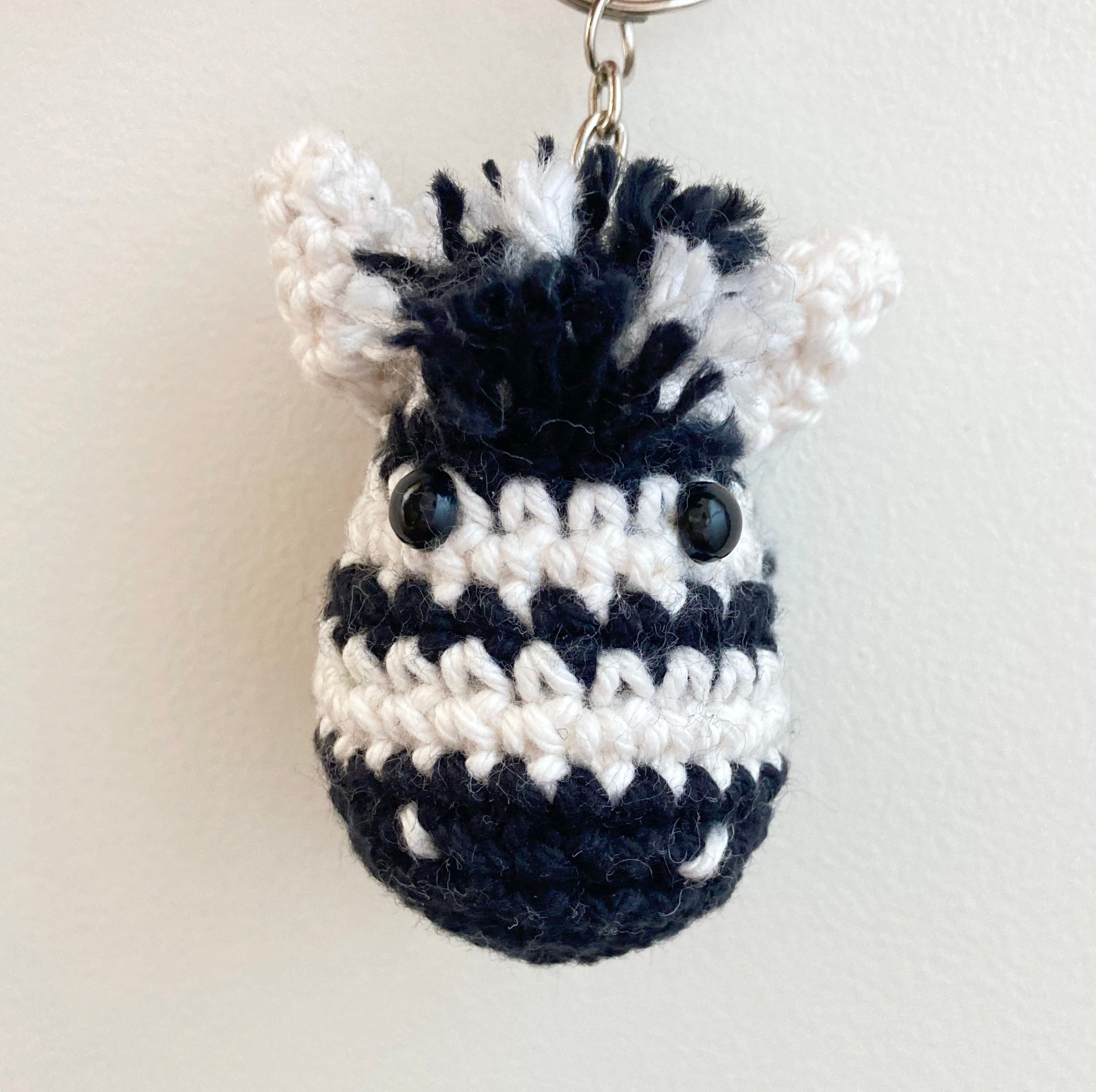 Crochet Kit for a Cute Amigurumi Animal Keyring Zoe the - Etsy UK