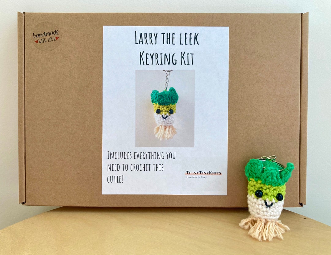 Crochet Kit: Larry the Leek Amigurumi Keyring - DIY Craft - Etsy