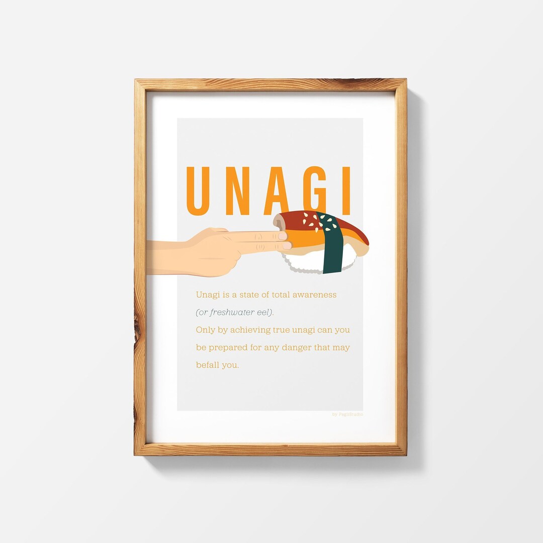 Unagi! Ross || Wall Art Printable Poster Print|| Friends TV Show "the ...