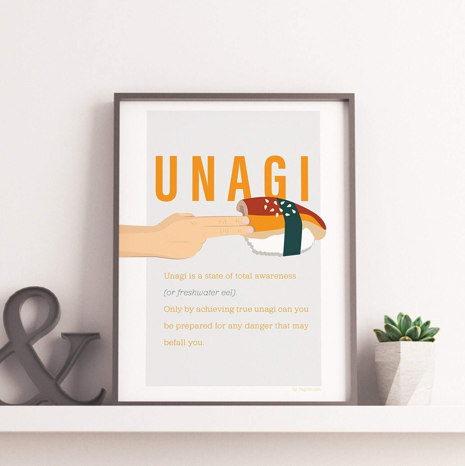 Unagi! Ross || Wall Art Printable Poster Print|| Friends TV Show "the ...
