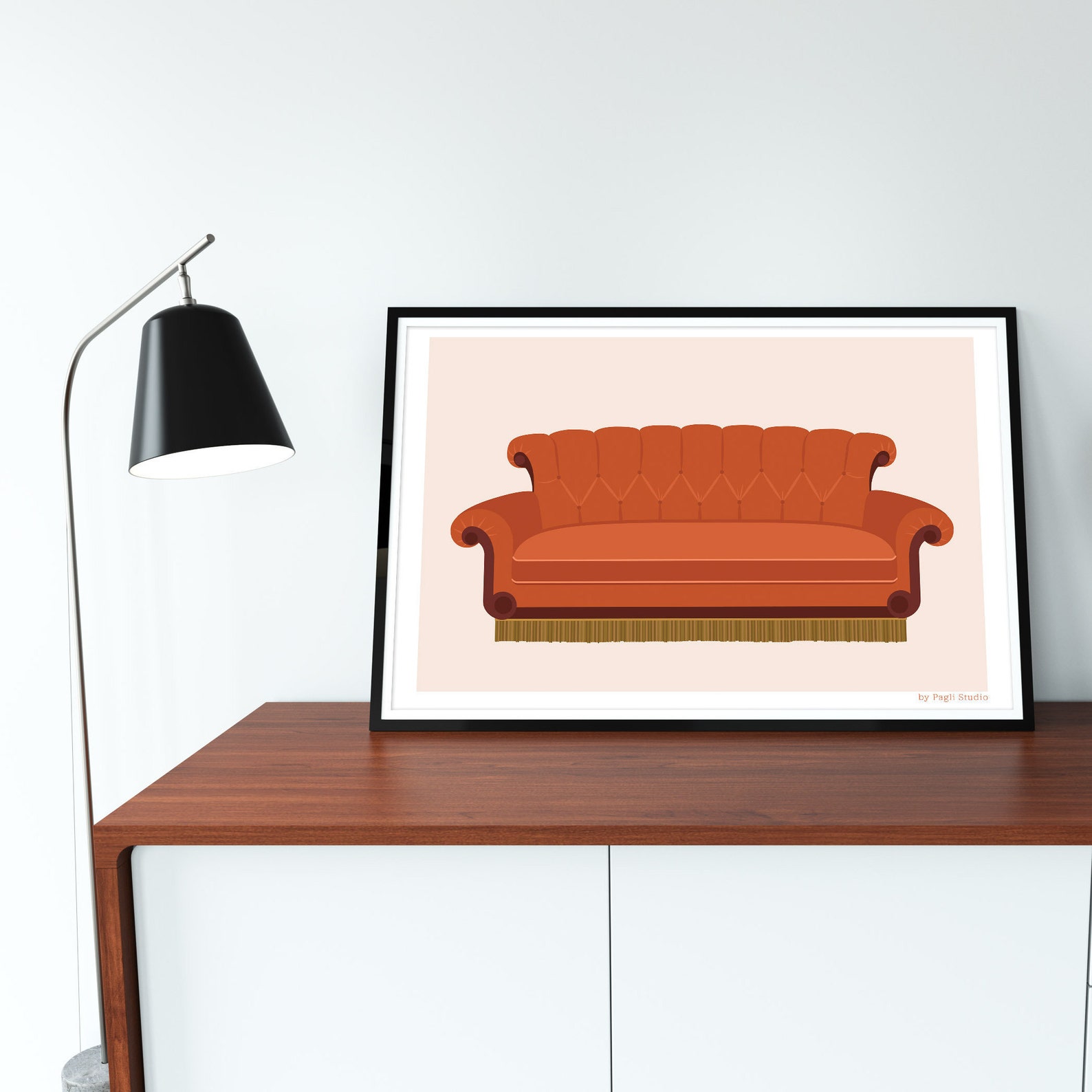 Central Perk Couch || Friends TV Show || Printable Wall Art Print ...