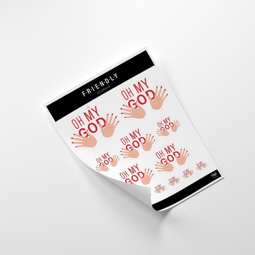 Printable Stickers | Oh My God Printable | for Planners, Iphone ...