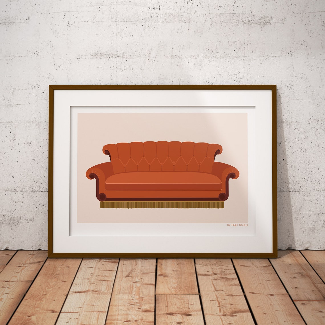 Central Perk Couch || Friends TV Show || Printable Wall Art Print ...