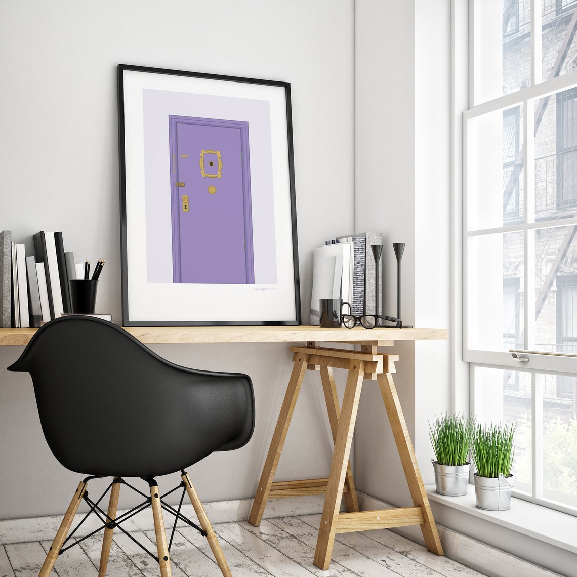 Purple Door Friends TV Show's Apartment Printable Wall - Etsy