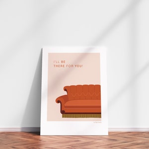 Central Perk Couch || Friends TV Show || Printable Wall Art Poster ...