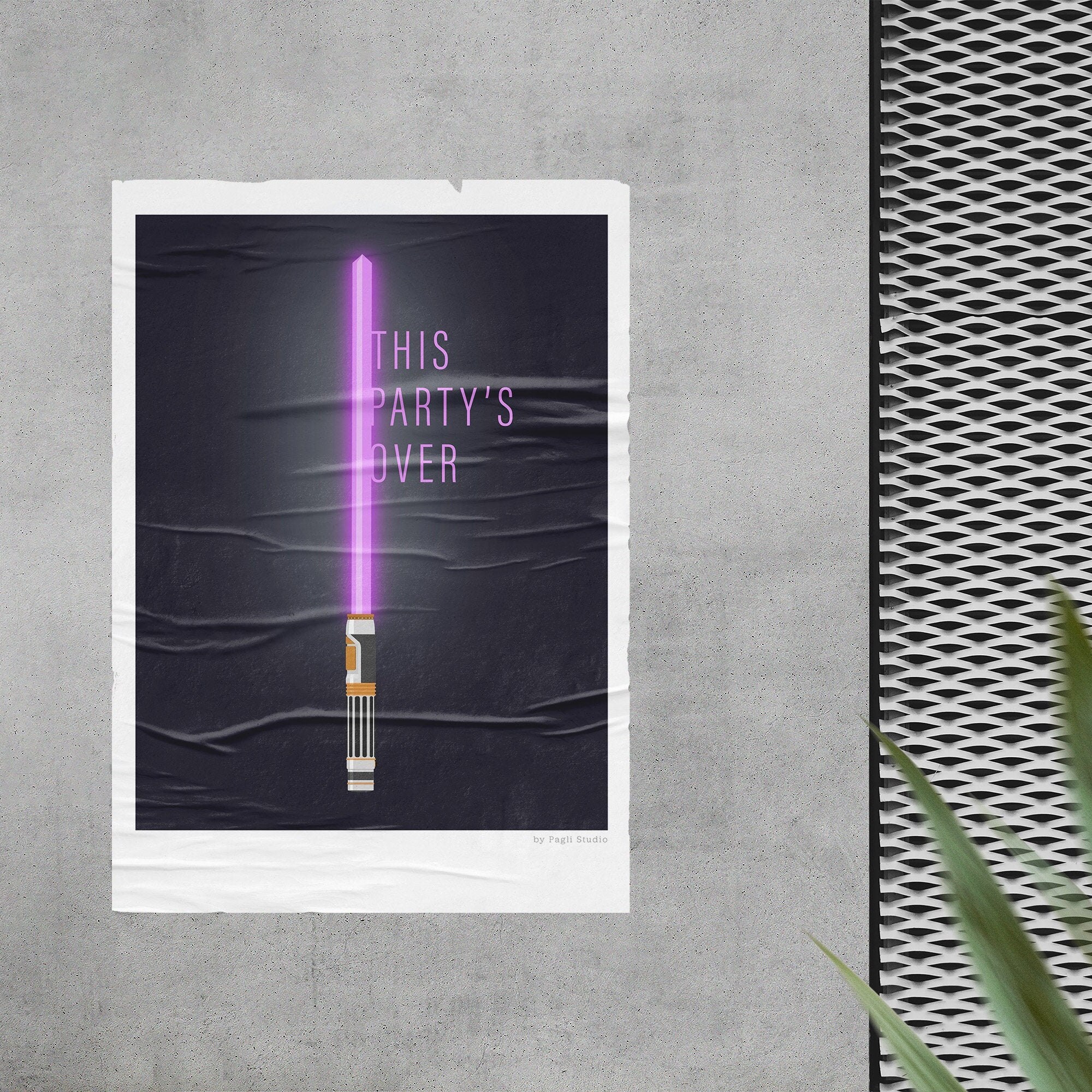 Mace Windu Ligthsaber Star Wars / Póster imprimible Print Wall Art ...