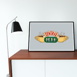 Central Perk Logo || Friends TV Show || Printable Wall Art Poster Print ...