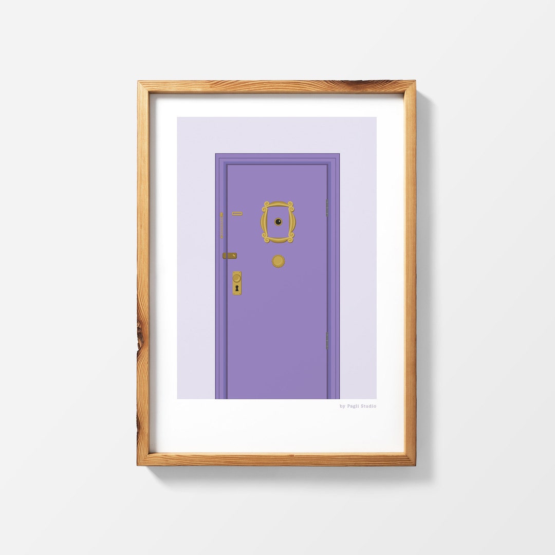 Purple Door, Friends TV Show's Apartment Printable Wall Art Poster ...