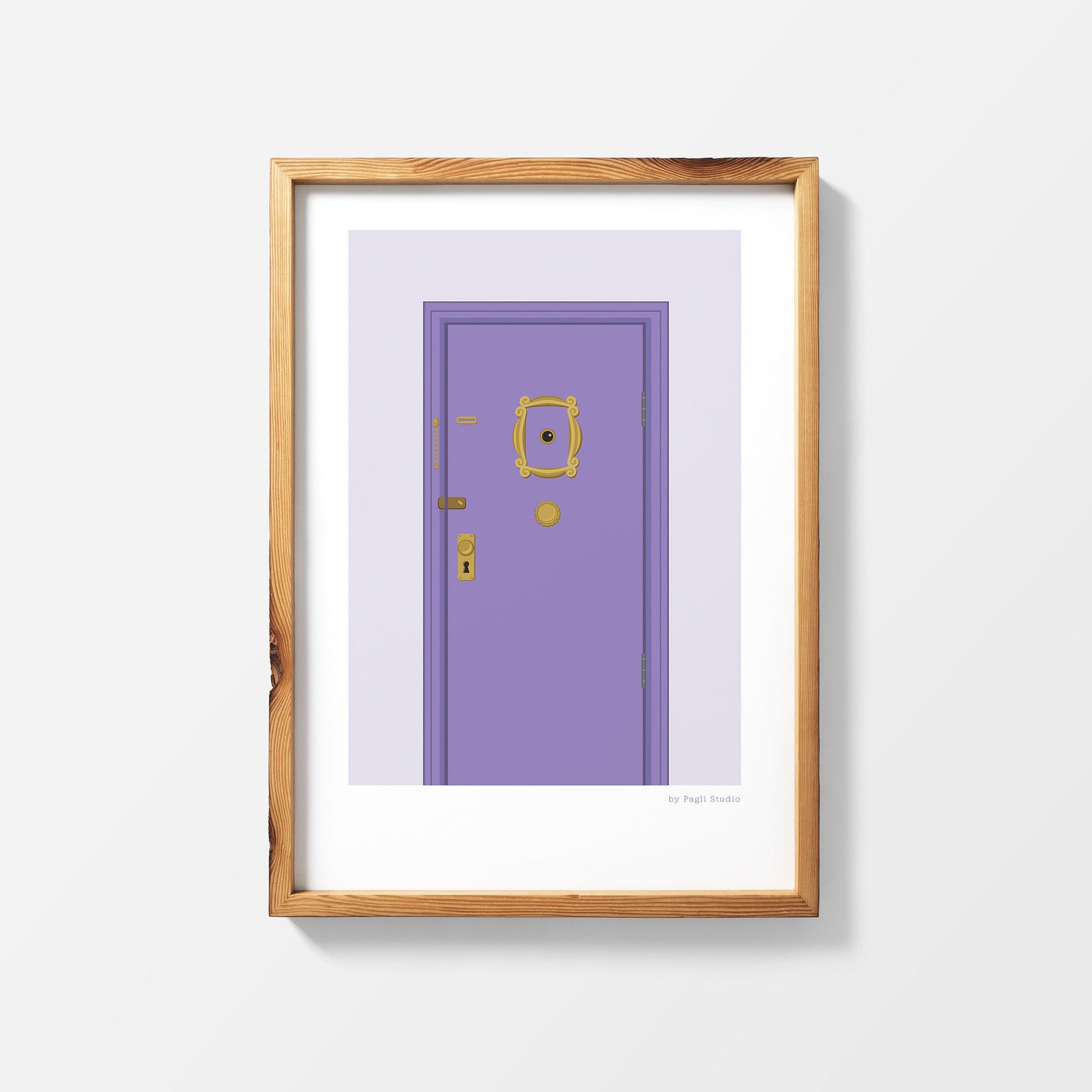 Purple Door, Friends TV Show's Apartment Printable Wall Art Poster ...
