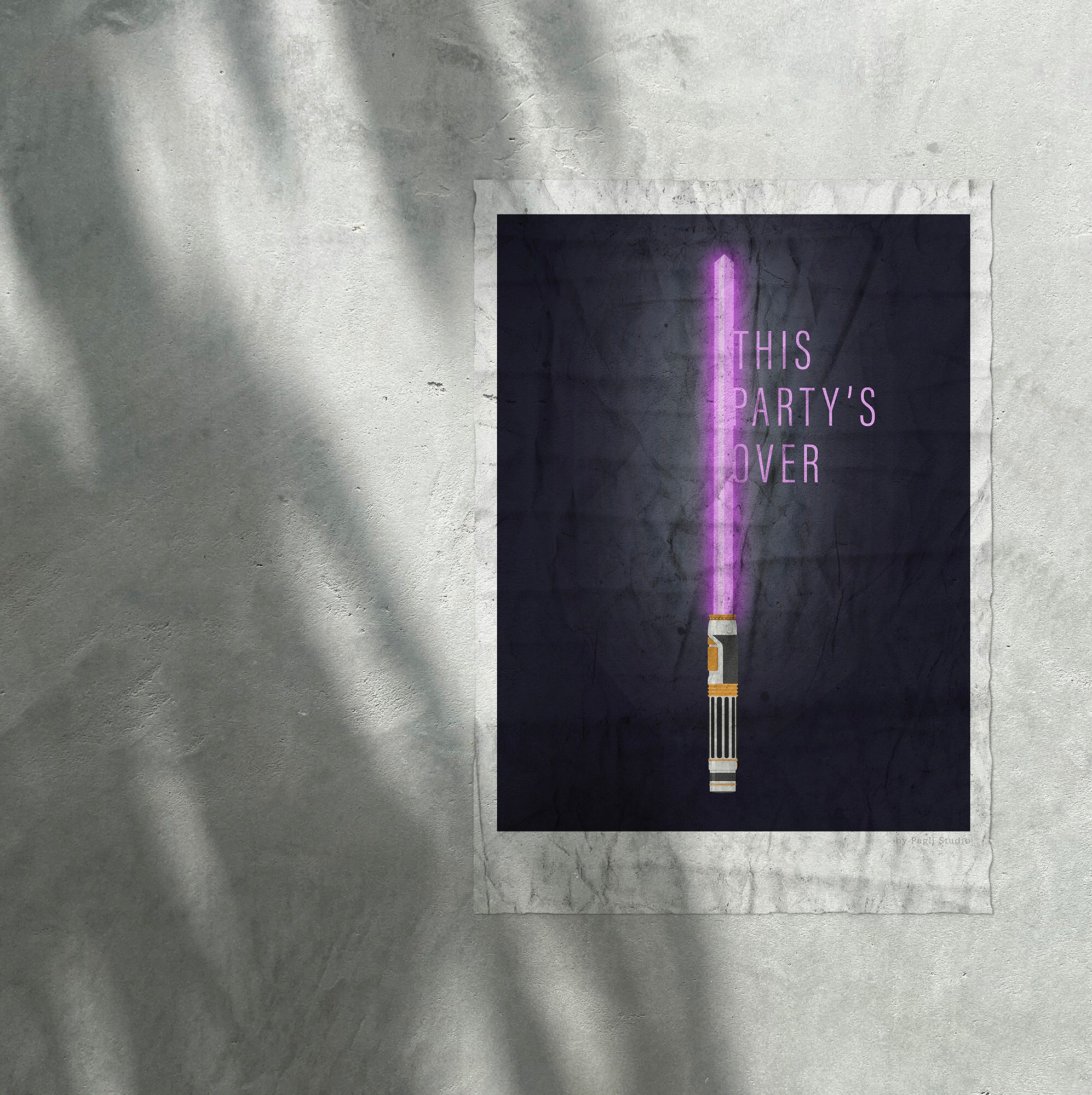 Mace Windu Ligthsaber Star Wars / Póster imprimible Print Wall Art ...
