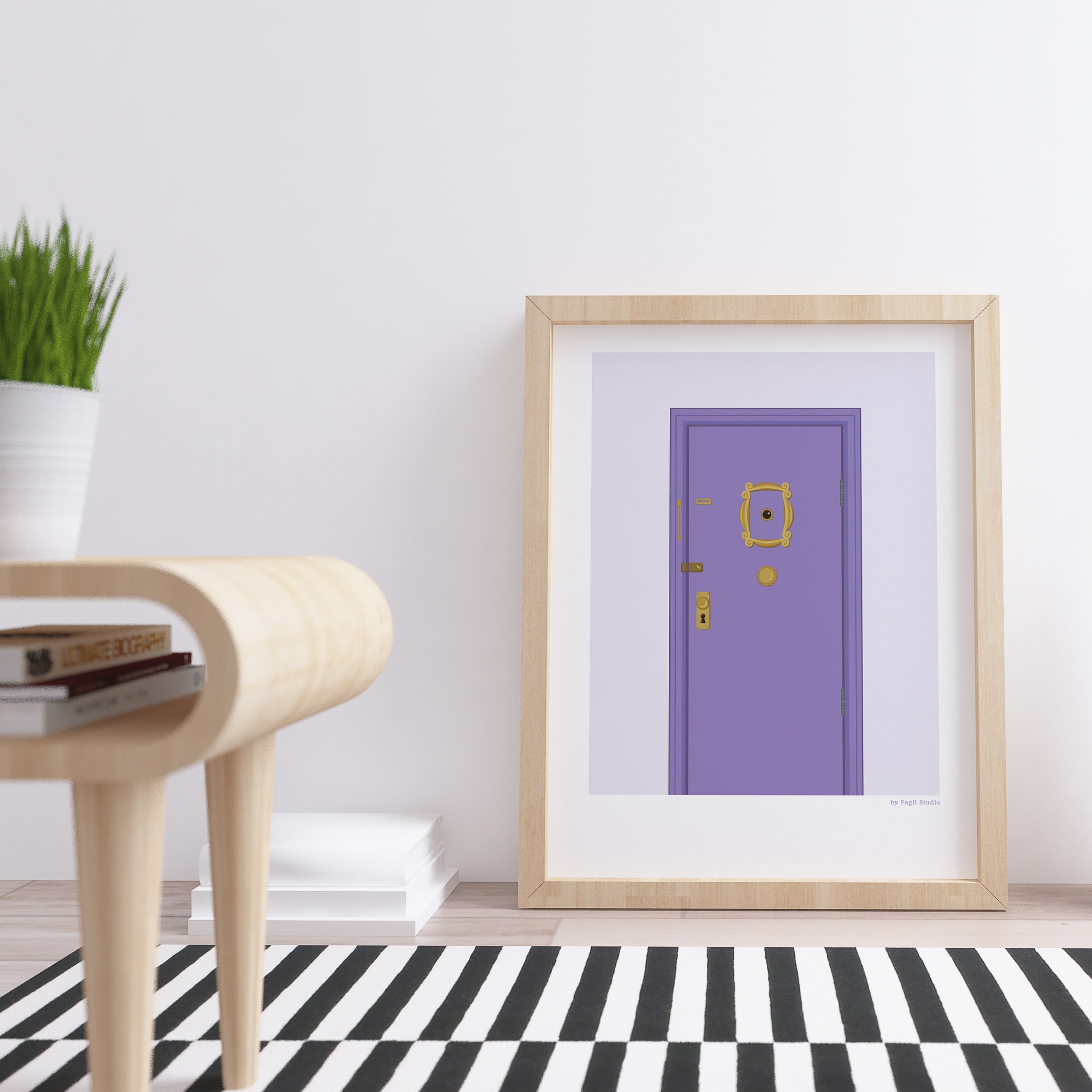 Purple Door, Friends TV Show's Apartment Printable Wall Art Poster ...