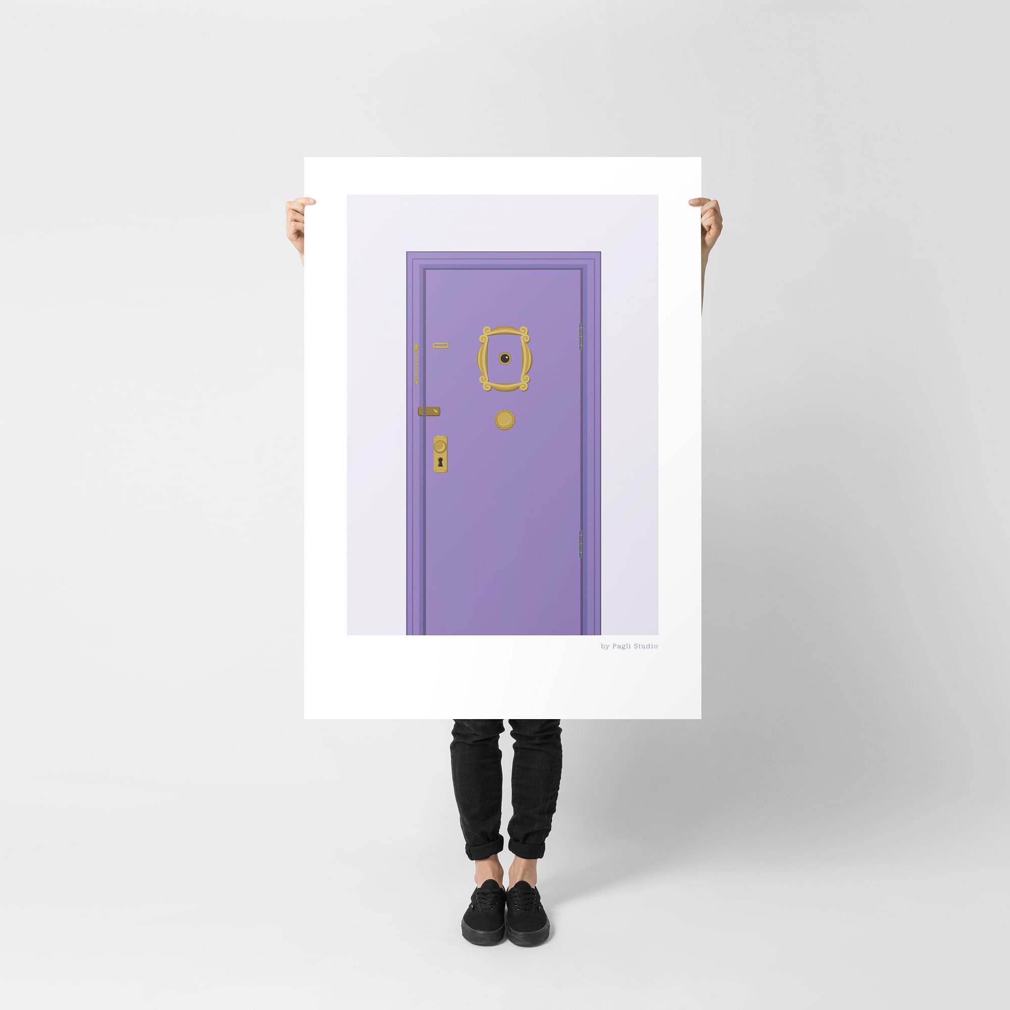 Purple Door, Friends TV Show's Apartment || Printable Wall Art Poster ...