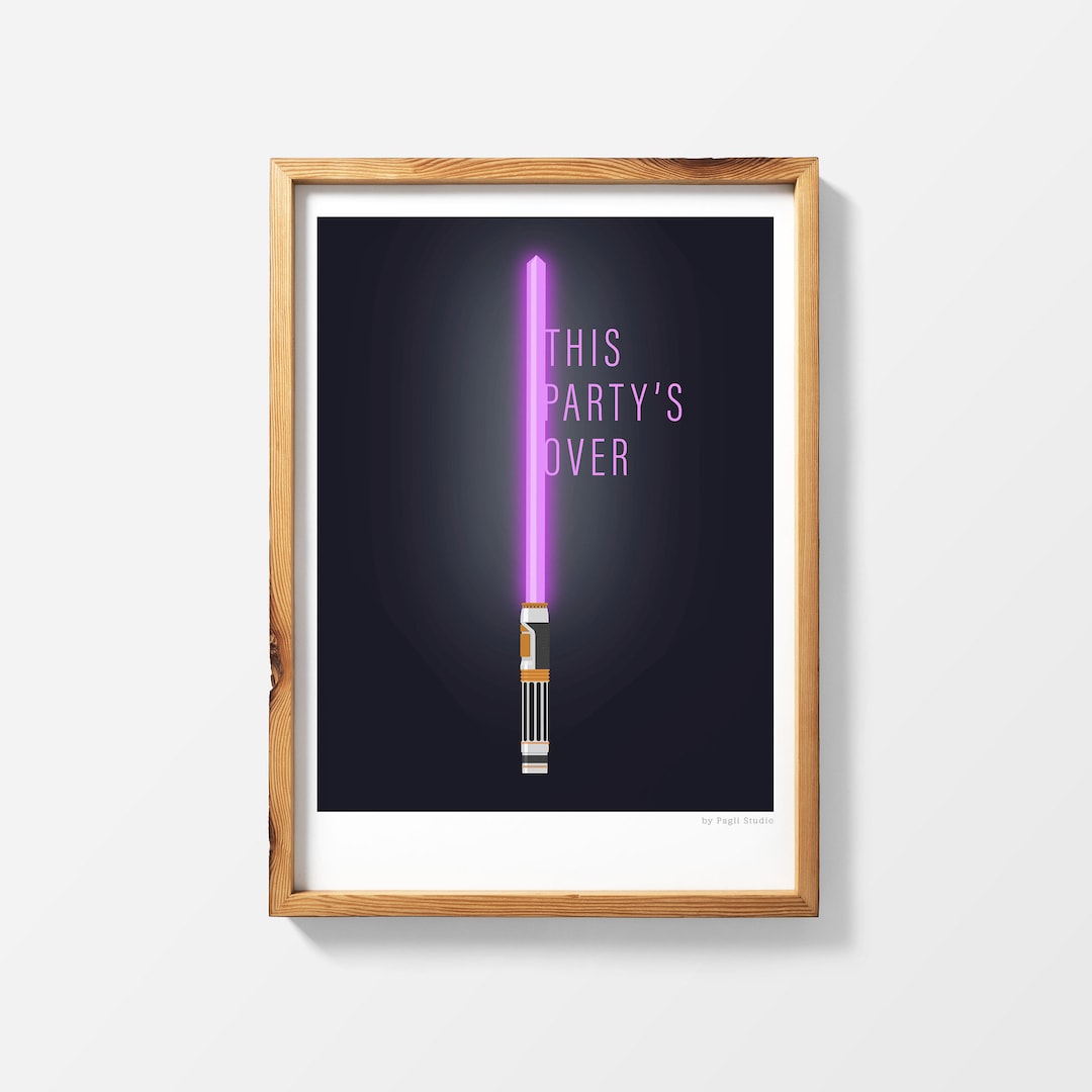 Mace Windu Ligthsaber Star Wars / Póster imprimible Print Wall Art ...