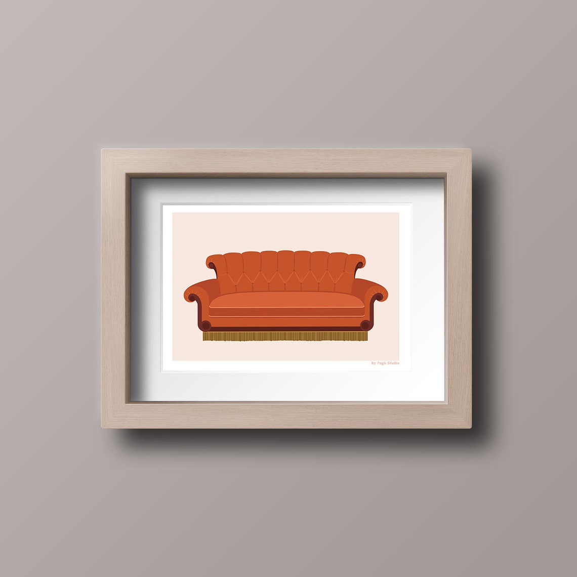 Central Perk Couch || Friends TV Show || Printable Wall Art Print ...