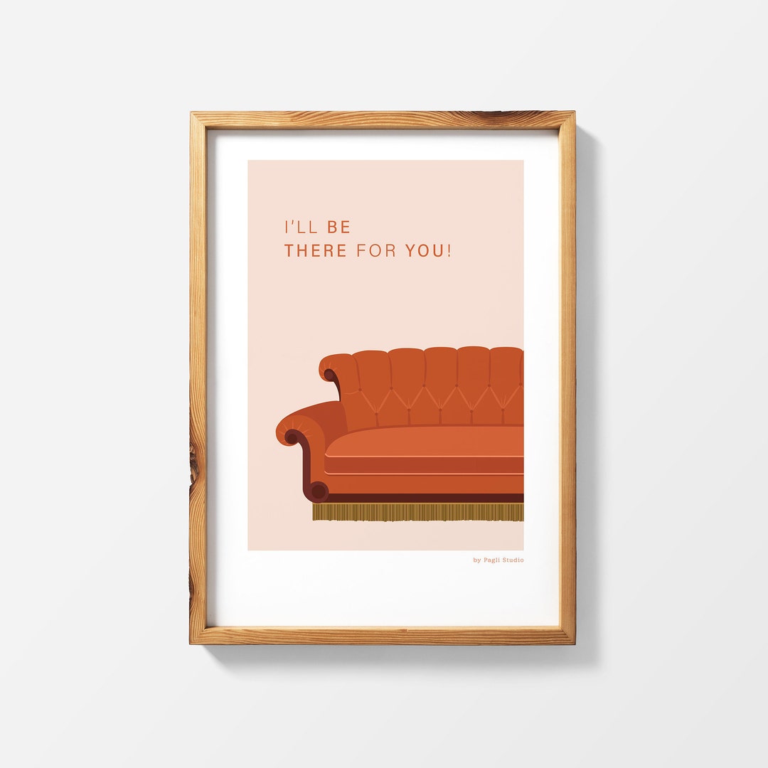 Central Perk Couch || Friends TV Show || Printable Wall Art Poster ...